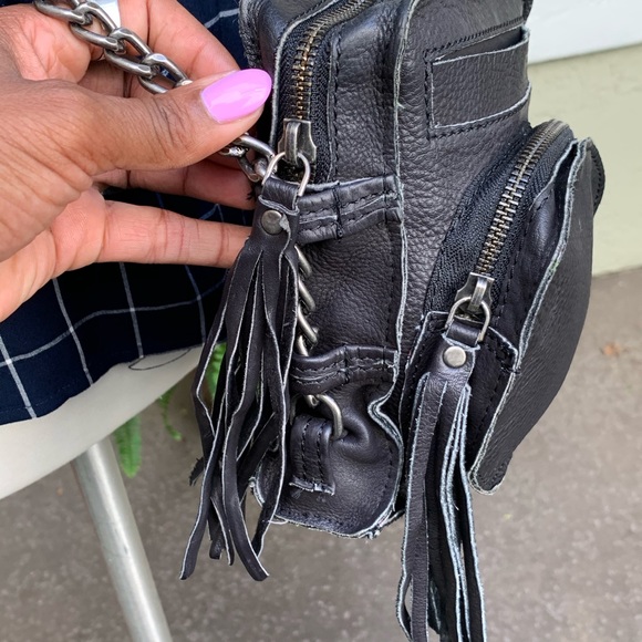 Cut N Paste | Bags | Cut N Paste Leather Crossbody Fringe Zipper Detail ...